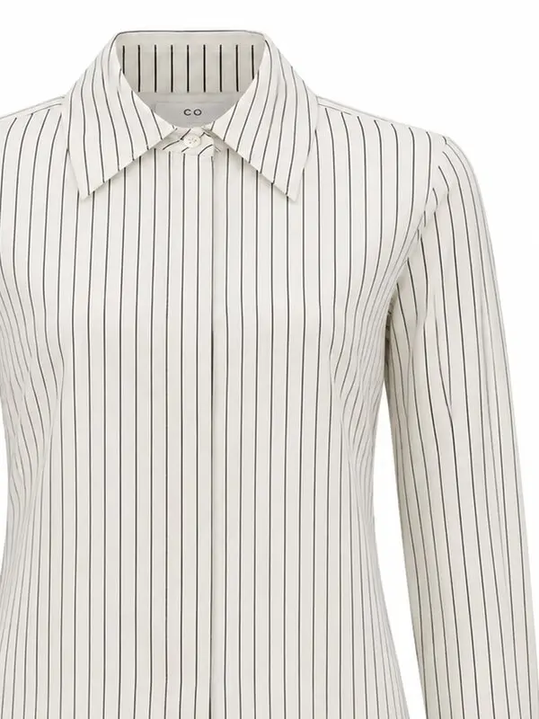 Co Camicia In Seta Striped Silk Shirt