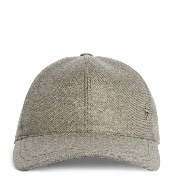 Corneliani Virgin Wool Crest Baseball Cap