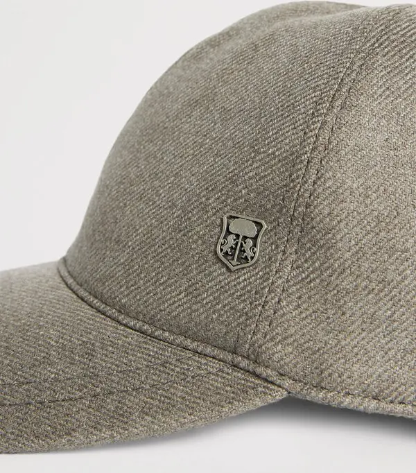 Corneliani Virgin Wool Crest Baseball Cap