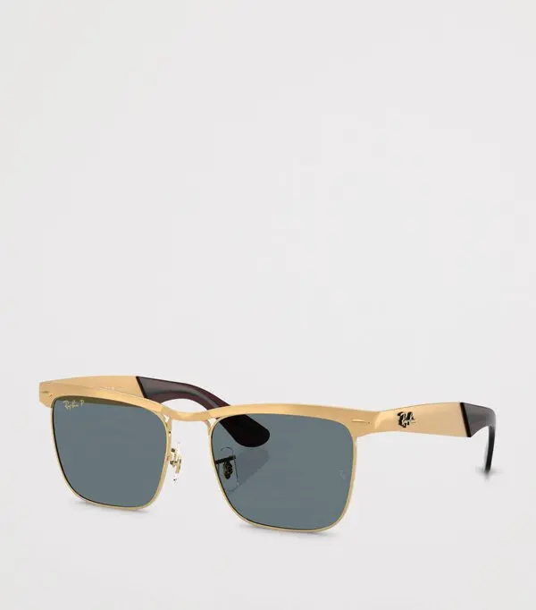 Ray-ban Metal Wayfarer Deluxe Square Frame Sunglasses