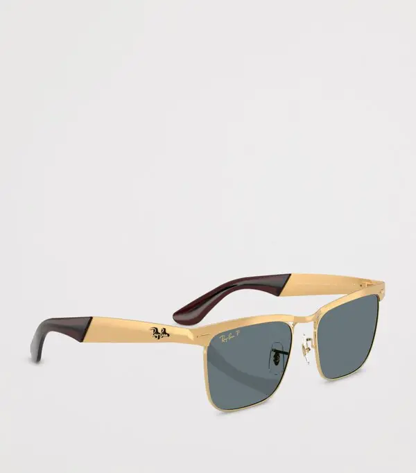 Ray-ban Metal Wayfarer Deluxe Square Frame Sunglasses