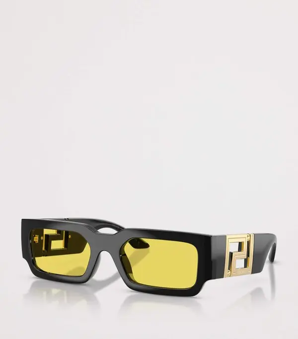 Versace Greca Maxi Rectangle Sunglasses