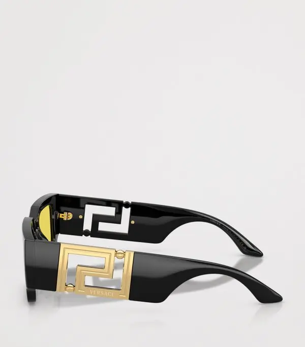 Versace Greca Maxi Rectangle Sunglasses