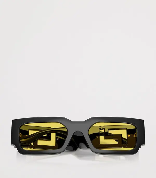 Versace Greca Maxi Rectangle Sunglasses