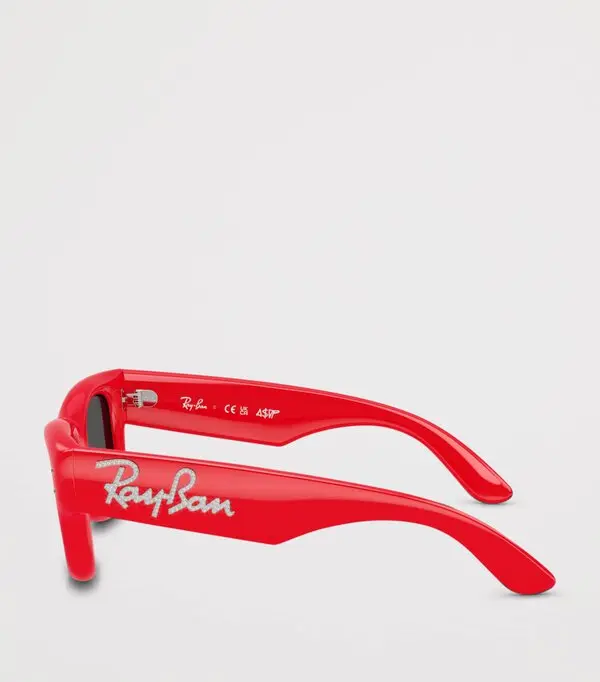 Ray-ban Puffer Square Crystal Edition Wayfarer Sunglasses