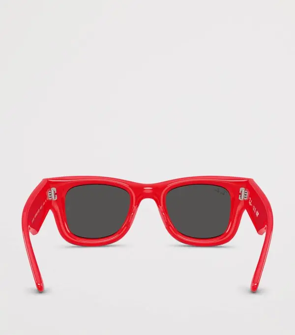 Ray-ban Puffer Square Crystal Edition Wayfarer Sunglasses