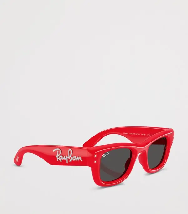 Ray-ban Puffer Square Crystal Edition Wayfarer Sunglasses