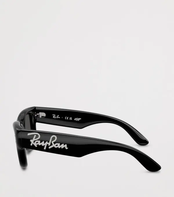 Ray-ban Puffer Square Crystal Edition Wayfarer Sunglasses