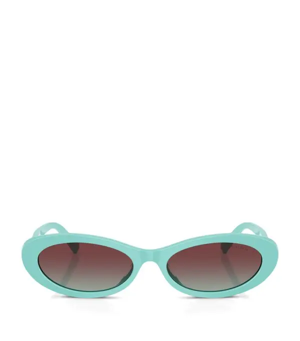 Tiffany & Co. Oval Sunglasses - Blue