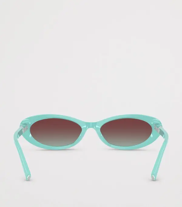 Tiffany & Co. Oval Sunglasses - Blue