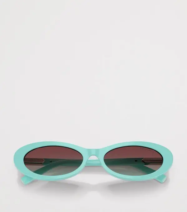 Tiffany & Co. Oval Sunglasses - Blue
