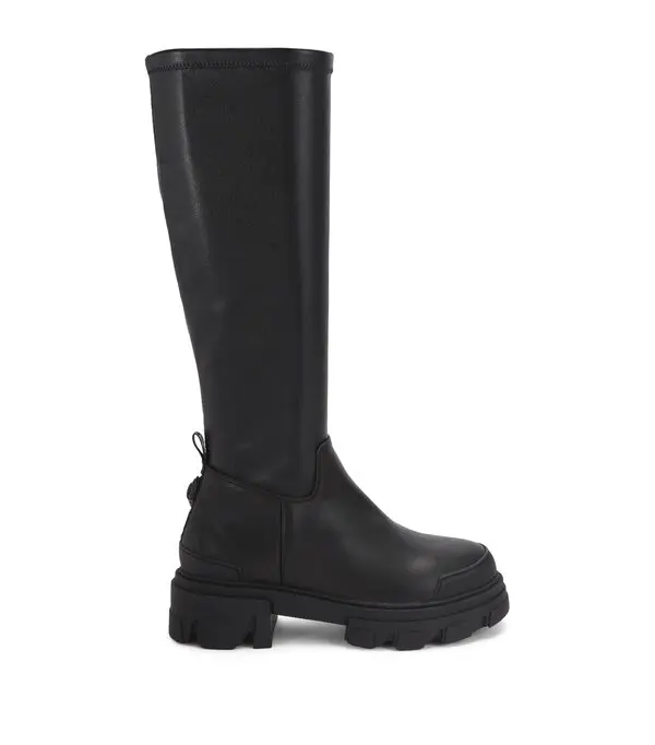 Kurt Geiger Leather Stomp Sock Knee-high Boots