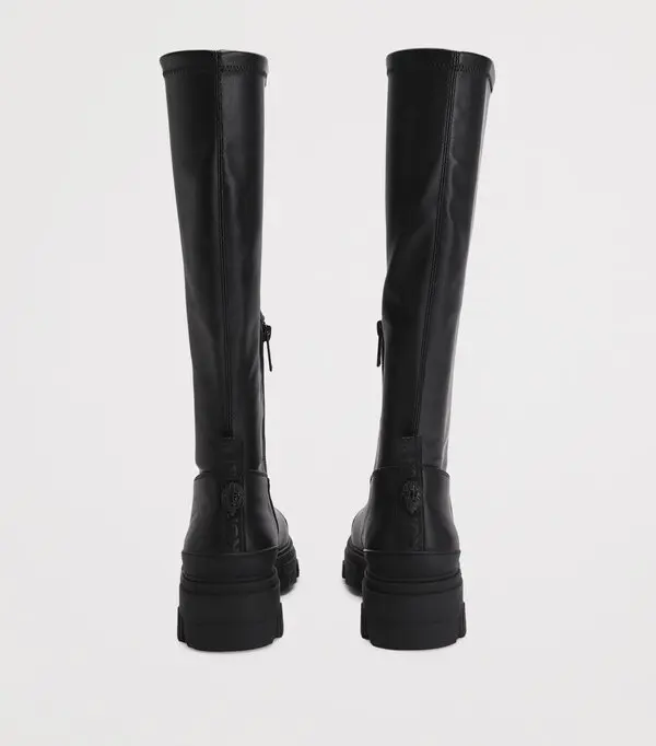 Kurt Geiger Leather Stomp Sock Knee-high Boots