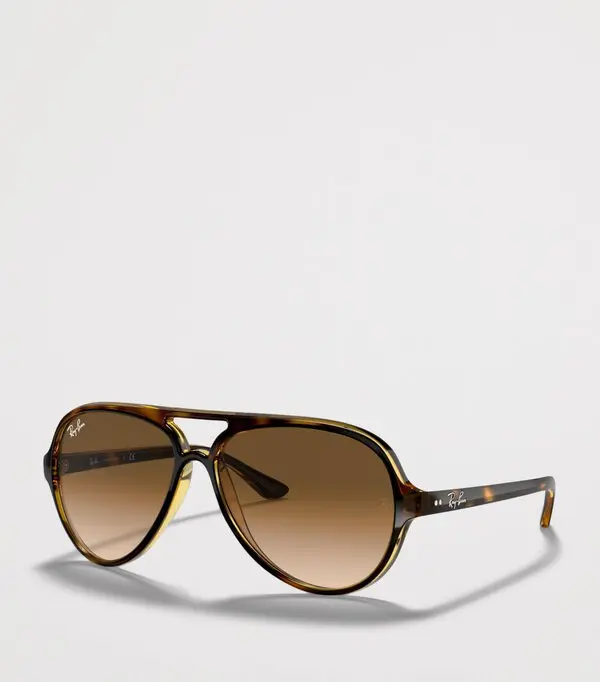 Ray-ban Tortoiseshell Cats 5000 Classic Pilot Sunglasses