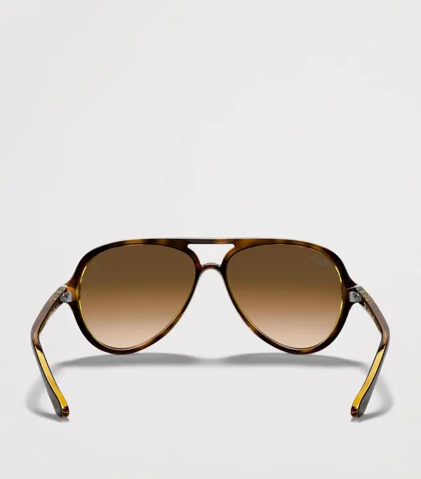 Ray-ban Tortoiseshell Cats 5000 Classic Pilot Sunglasses