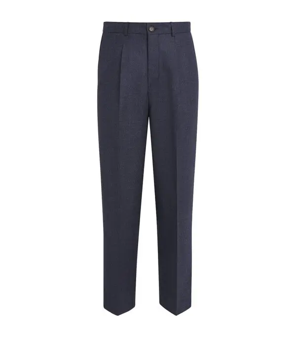 Pal Zileri Virgin Wool Pleated Trousers