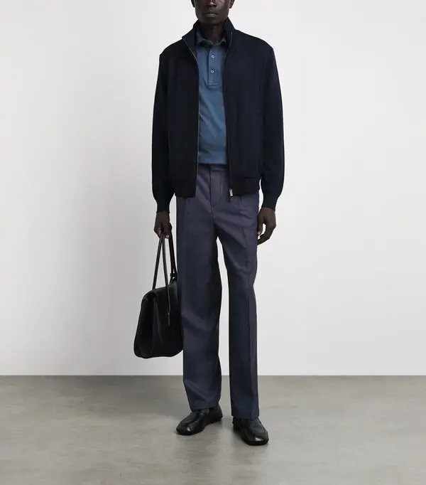 Pal Zileri Virgin Wool Pleated Trousers