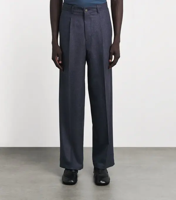 Pal Zileri Virgin Wool Pleated Trousers
