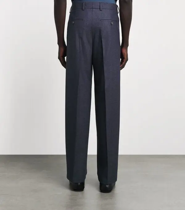 Pal Zileri Virgin Wool Pleated Trousers
