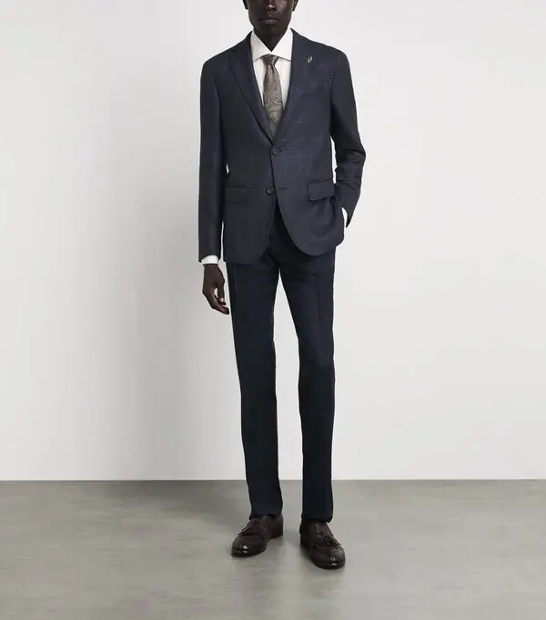 Pal Zileri Wool Check Blazer