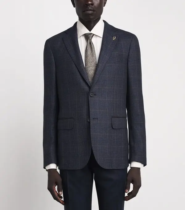 Pal Zileri Wool Check Blazer