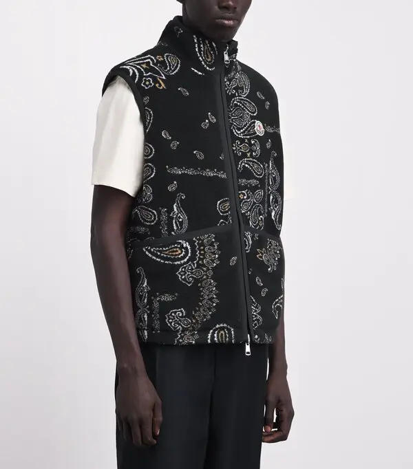 Moncler Reversible Paisley Padded Gilet