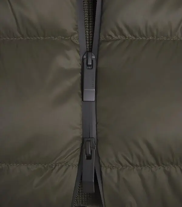 Moncler Virgin Wool Down-filled Hybrid Jacket With Hood