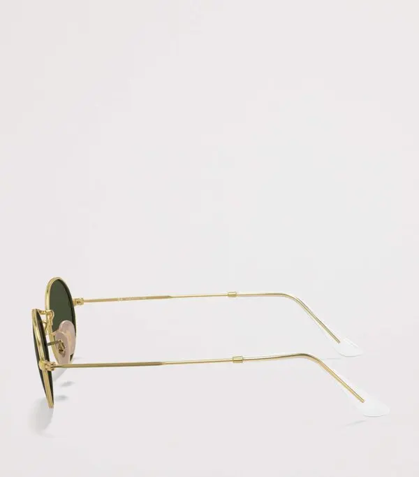 Ray-ban Rb3547 Oval Metal Sunglasses - Gold