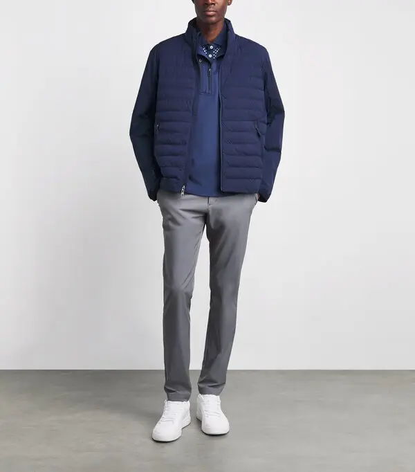 Rlx Ralph Lauren Padded High-neck Zip-up Jacket - Navy