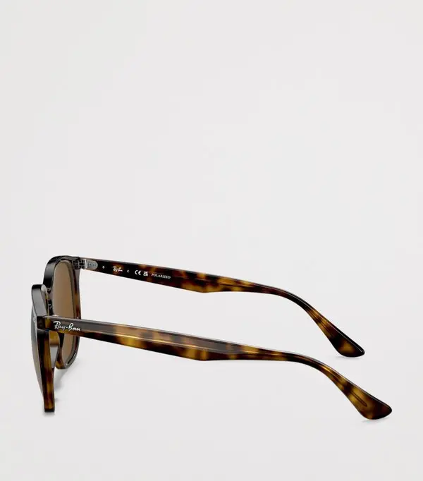 Ray-ban Tortoiseshell Irregular Frame Sunglasses