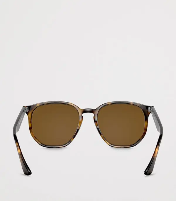 Ray-ban Tortoiseshell Irregular Frame Sunglasses