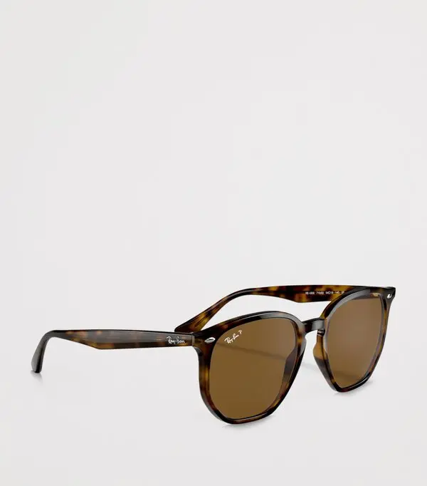 Ray-ban Tortoiseshell Irregular Frame Sunglasses