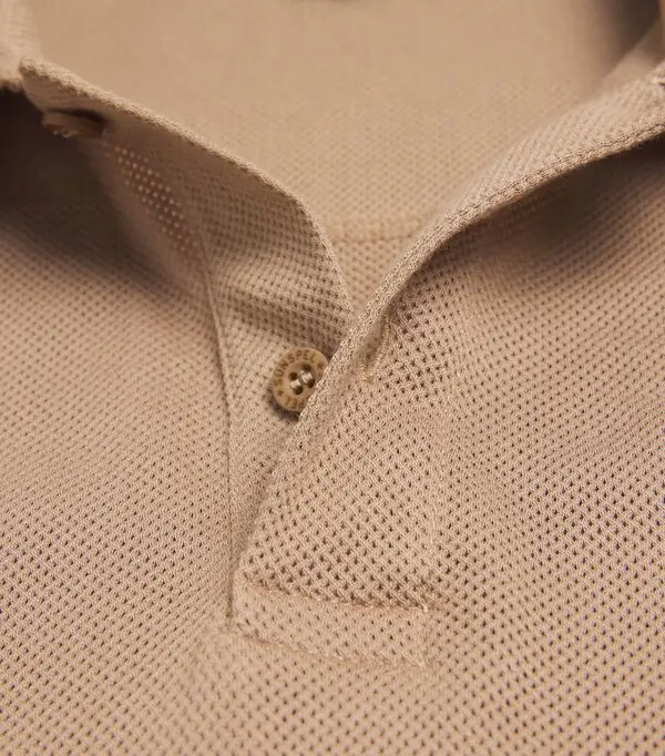 Sunspel Supima Cotton Riviera Polo Shirt - Brown
