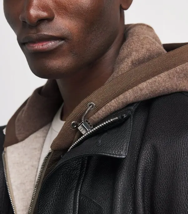 BRETT JOHNSON Cashmere-blend Zip-up Hoodie