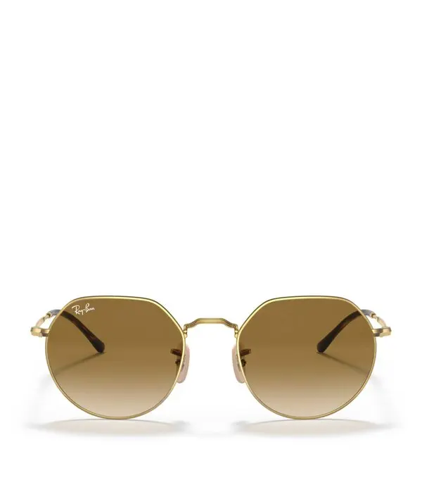 Ray-ban Rb3565 Jack Irregular Sunglasses - Gold