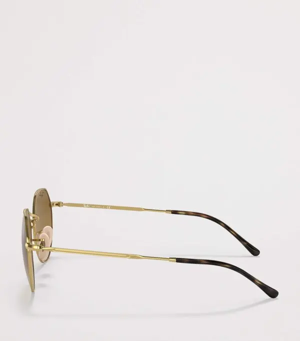 Ray-ban Rb3565 Jack Irregular Sunglasses - Gold