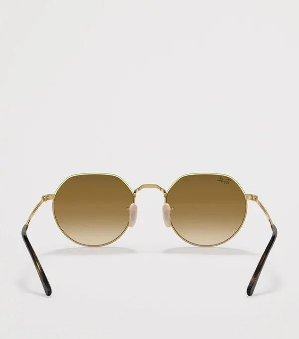 Ray-ban Rb3565 Jack Irregular Sunglasses - Gold