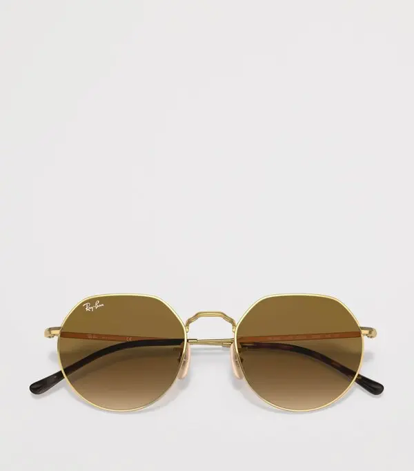 Ray-ban Rb3565 Jack Irregular Sunglasses - Gold
