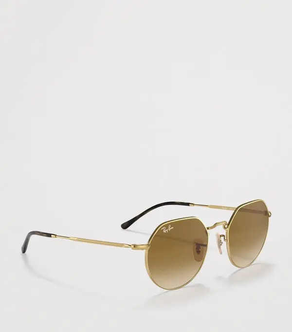 Ray-ban Rb3565 Jack Irregular Sunglasses - Gold