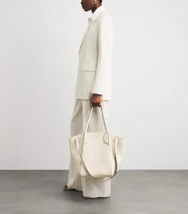 Harrods Medium Leather Freya Tote Bag