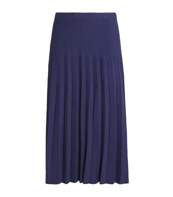 Staud Pleated Lena Midi Skirt