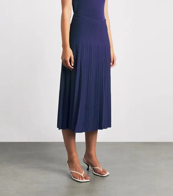 Staud Pleated Lena Midi Skirt