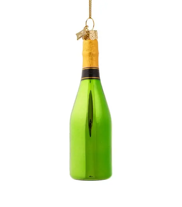 Harrods Champagne Bottle Tree Decoration - Green