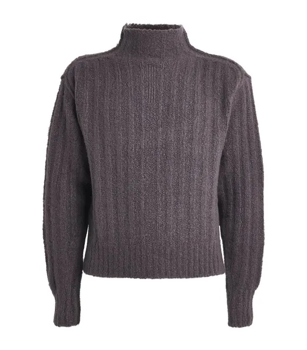 Rick Owens Cashmere-silk Funnel-neck Sweater
