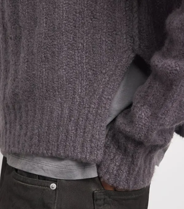 Rick Owens Cashmere-silk Funnel-neck Sweater