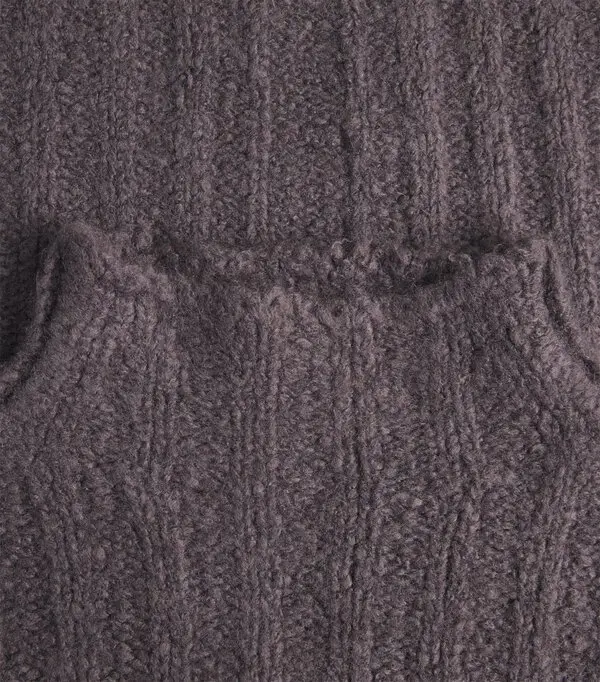 Rick Owens Cashmere-silk Funnel-neck Sweater