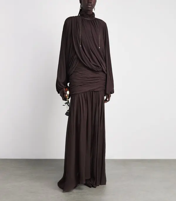 DE LA VALI Asymmetrical Ruched Top