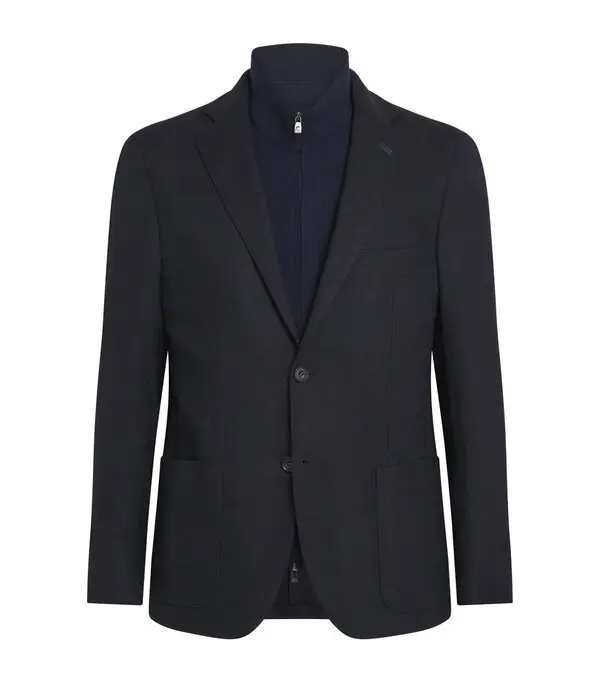 Corneliani Stretch-wool Detachable-insert Blazer