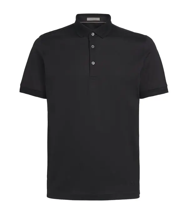 Corneliani Cotton Jersey Polo Shirt