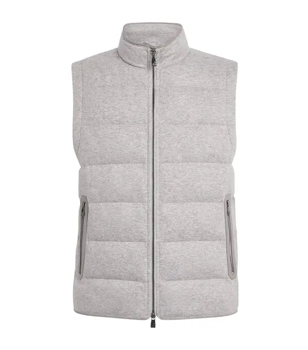Corneliani Cashmere-blend Quilted Padded Gilet